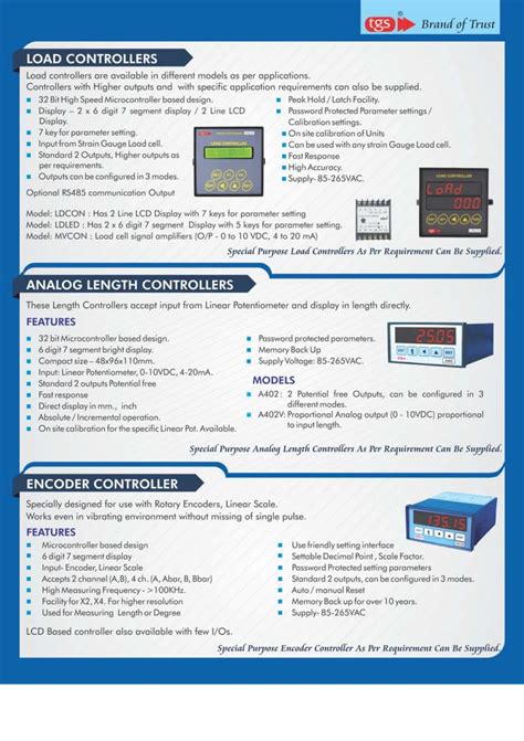TGS Special Length Controller For Industrial At 7500 Piece In Pune ID 20225122073