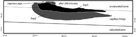 Comparison Of The Dye Tracer Distribution For Different Injection Rates Download Scientific