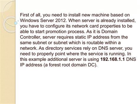 Dc Domain Controller Pptx