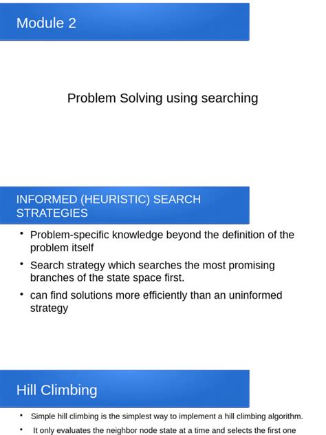 Module 2 Informed Search Pdf Theoretical Computer Science Algorithms