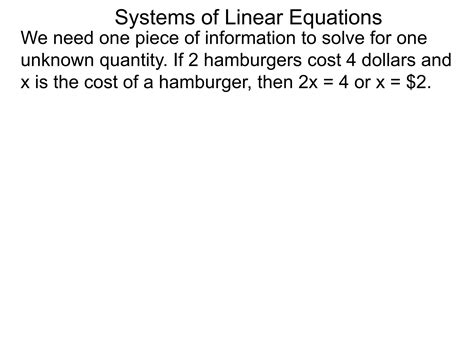 6 1 system of linear equations and matrices pptx physics science