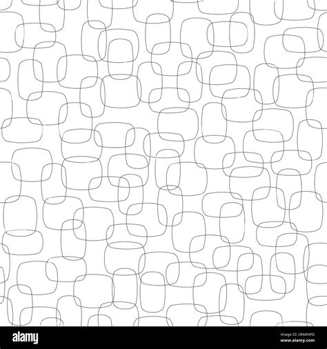 Abstract Background Seamless Fashion Pattern Intersecting Overlapping Line Art Shapes Vector