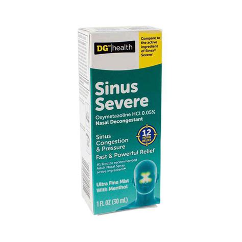 Buy Dg Health Sinus Severe Nasal Decongestant Spray 1 Ct From Dollar