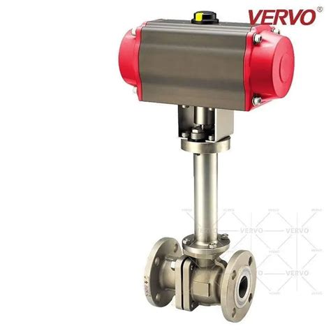 Pneumatic Actuated Cryogenic Ball Valve Api 6d 1in Cl300 Vervo