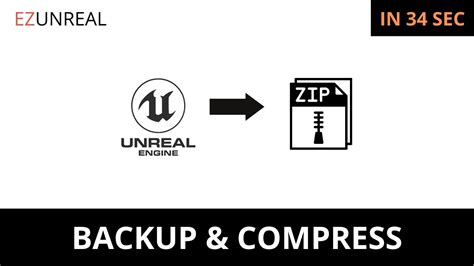 how to backup compress share unreal engine 5 projects youtube