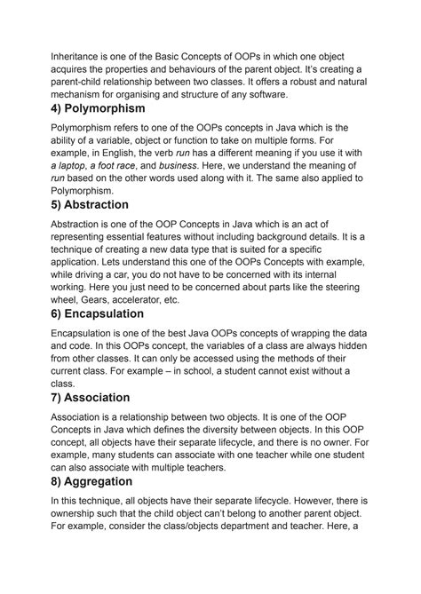Solution Oops Concepts In Java What Is Basics With Examples Studypool