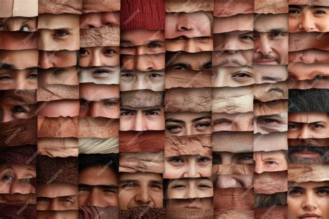 Cultural Diversity Collage A Collage Of Diverse Hispanic Faces Representing The Wide Range