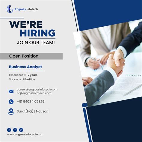 Engross Infotech On Linkedin Businessanalyst Jobopportunity Hiringnow Dataanalysis