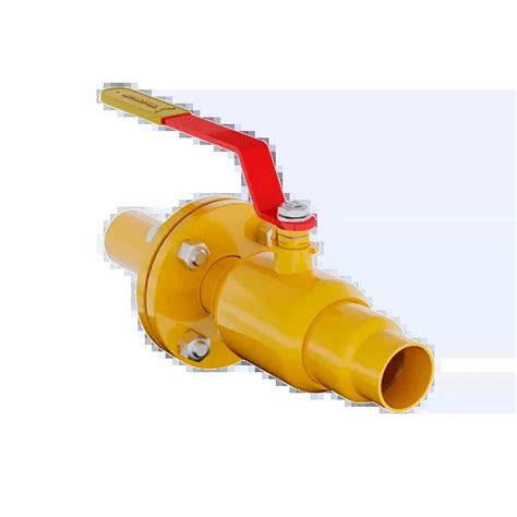 Шаровой кран изолирующий полнопроходной под приварку с рукояткой 11с67п ЦПИ 00 Dn100 Pn25 ст