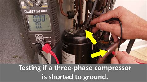 Testing If An HVACR Compressor Is Shorted To Ground Open Or The Thermal Overload Is Tripped
