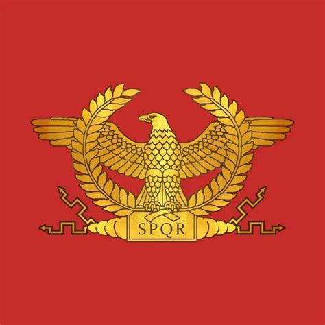 Roman Empire Spqr Eagle Symbol Of The Ancient Roman Empire With An
