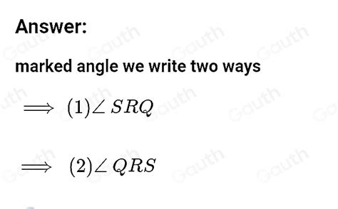 Solved Name The Marked Angle In 2 Different Ways ∠ ∠ Submit Answer [math]
