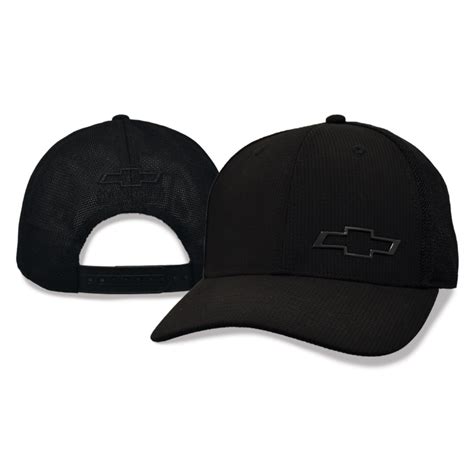 Chevy Bowtie Black Chrome Airtek Hat Cap Classic Auto Store Online
