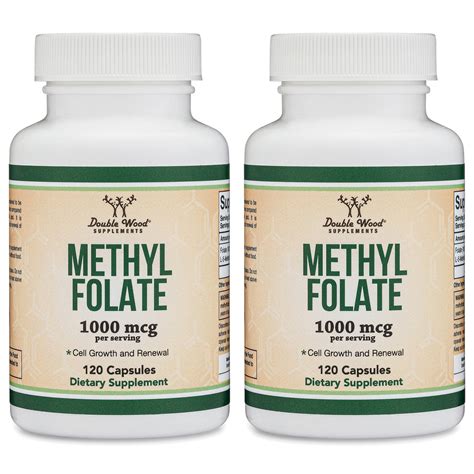 Methylfolate 1000mcg Capsules Vegan And Non Gmo