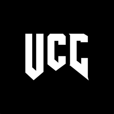 Ucc Letter Logo Design For Technology Company Ucc Logo Design Black And