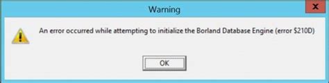 Error 2501 And 210d While Attempting To Initialize Borland Database Engine Bde Tech Journey