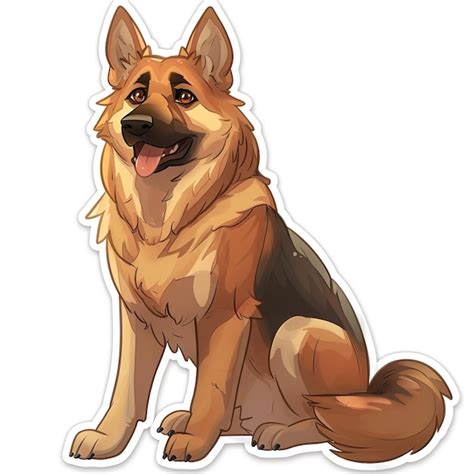 Illustration Of German Shorthaired Pointer Cute Cartoon Premium Ai Generated Image