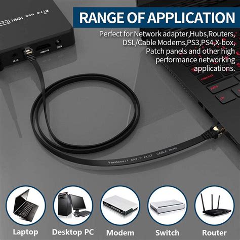 Ethernet кабел Jeswo Cat 7 Rj45 10m черен Emag Bg