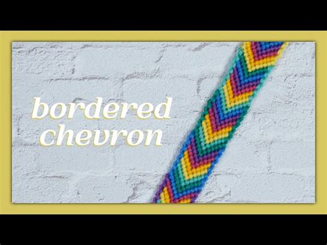 Chevron Friendship Bracelet Pattern