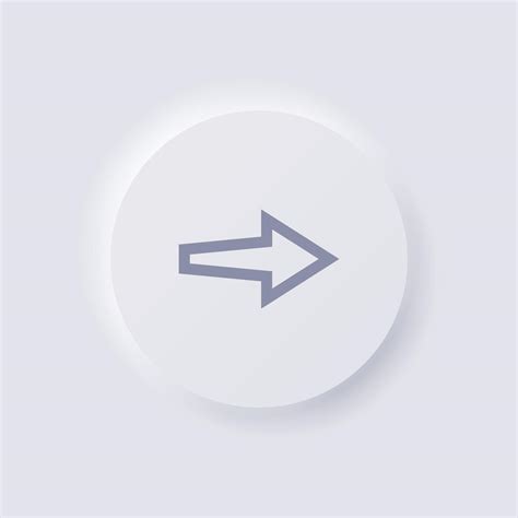 Arrow Icon White Neumorphism Soft Ui Design For Web Design Application Ui And More Button