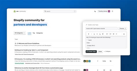 Announcing The New Shopify Dev Community Forums 2024 Shopify