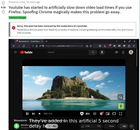 youtube introduced intentional slowdowns for ad block users
