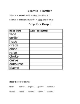 Silent E Plus Suffix Video Vowel Suffix By Jen Pelcyger TpT
