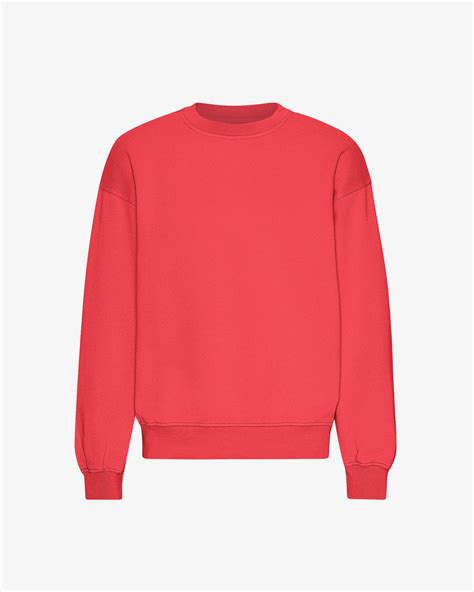 Organic Oversized Crew Red Tangerine Colorful Standard