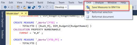 import measures from different tabular models using dax editor