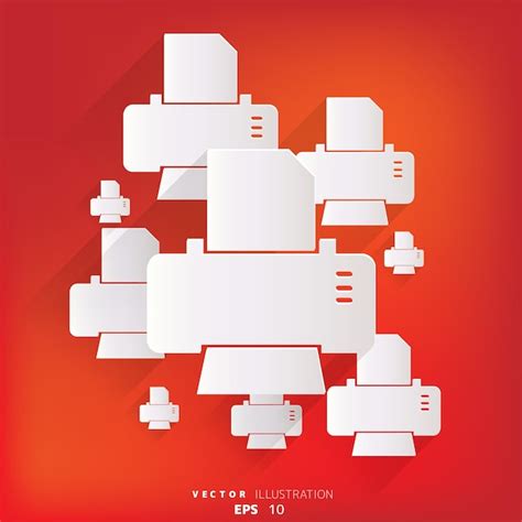 Premium Vector Printer Web Icon