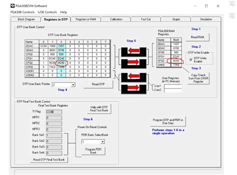 Pga308evm How To Modify The Registers In Otp Amplifiers Forum Amplifiers Ti E2e Support