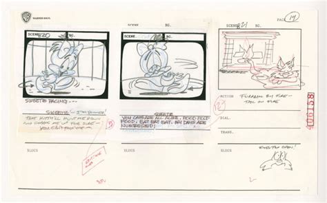 Tiny Toon Adventures Lets Do Lunch Storyboard Drawing Id Oct23126
