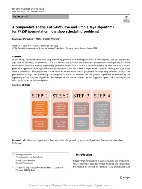A Comparative Analysis Of Samp Jaya And Simple Jaya Algorithms For