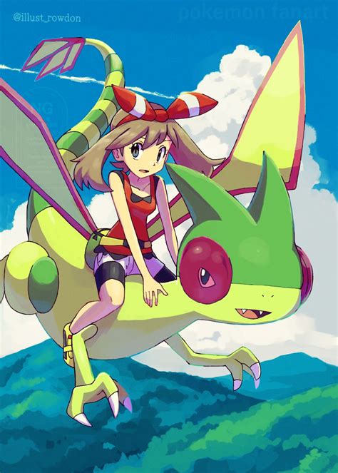 May And Flygon Pokemon And 1 More Drawn By Rowdon Danbooru