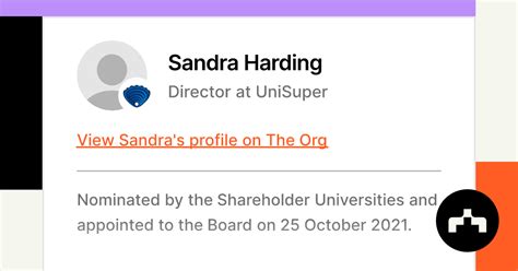 Sandra Harding Director At Unisuper The Org