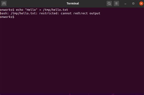 Shell Scripting Restricted Shell Geeksforgeeks