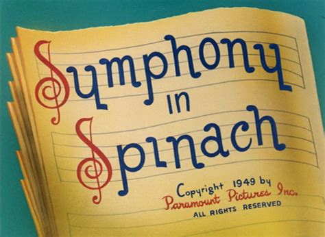 Symphony In Spinach Paramount Cartoons Wiki Fandom