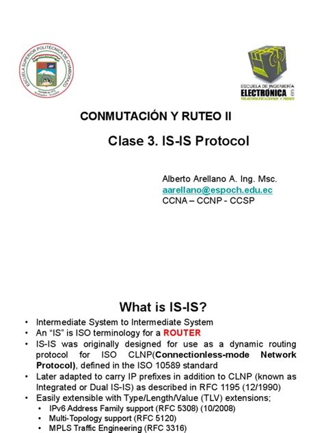 Protocolo Isis Pdf Multiprotocol Label Switching Networking