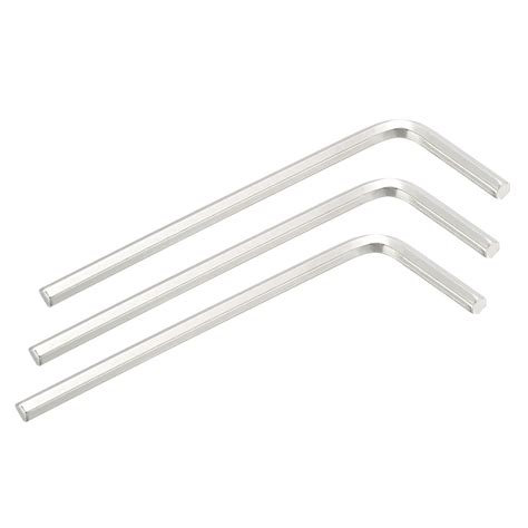 3pcs L Shape Inner Hexagonal Spanner Flat End M4 Hex Key Wrench Tool 3pcs L Shape Inner Hexagonal Spanner Flat End M4 Hex Key Wrench Tool