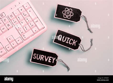 Conceptual Display Quick Survey Conceptual Photo Conduct Fast Check On Condition Value