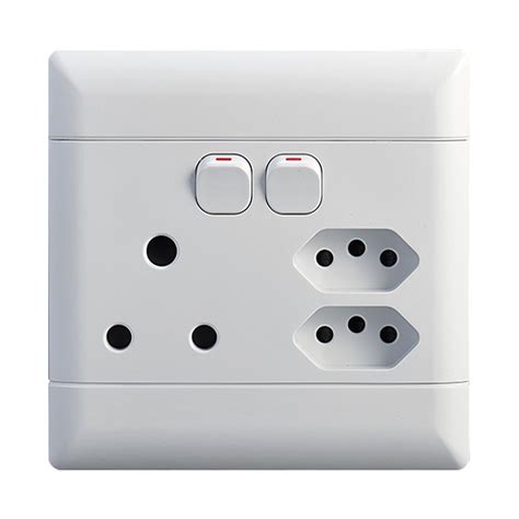 Neu 4x4 Single Rsa Dual Za Socket With Switches Mb Electrical And Lighting