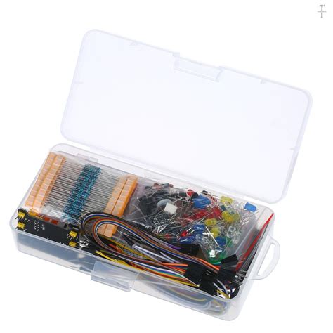 830 Breadboard Set Electronics Component Starter Diy Kit With Plastic Box Compatible With