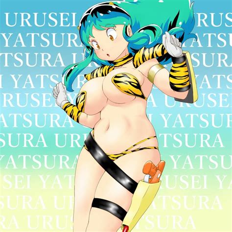Tof Lum Urusei Yatsura Print Footwear Highres Animal Print Bikini