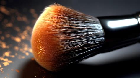 Brocha De Maquillaje Y Polvos Foto Premium