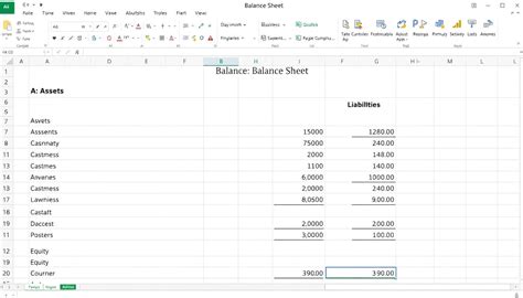 Business Balance Sheet Excel Template Free Download Guide