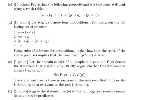 solved c [10 ﻿points] ﻿prove that the following