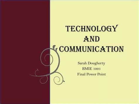 PPT Technology And Communication PowerPoint Presentation Free Download ID 3791541