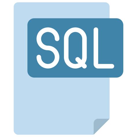 Sql File Juicy Fish Flat Icon