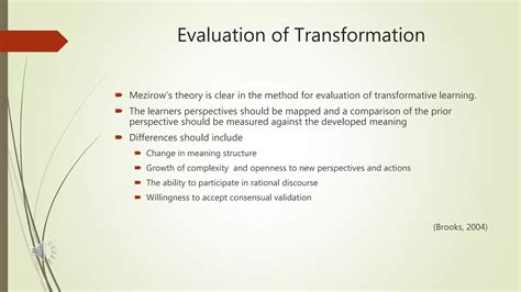 Transformative Learning Powerpoint 4 1 Pptx
