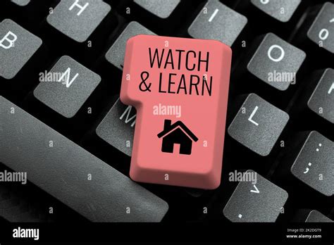 Writing Displaying Text Watch And Learn Internet Concept Watch And